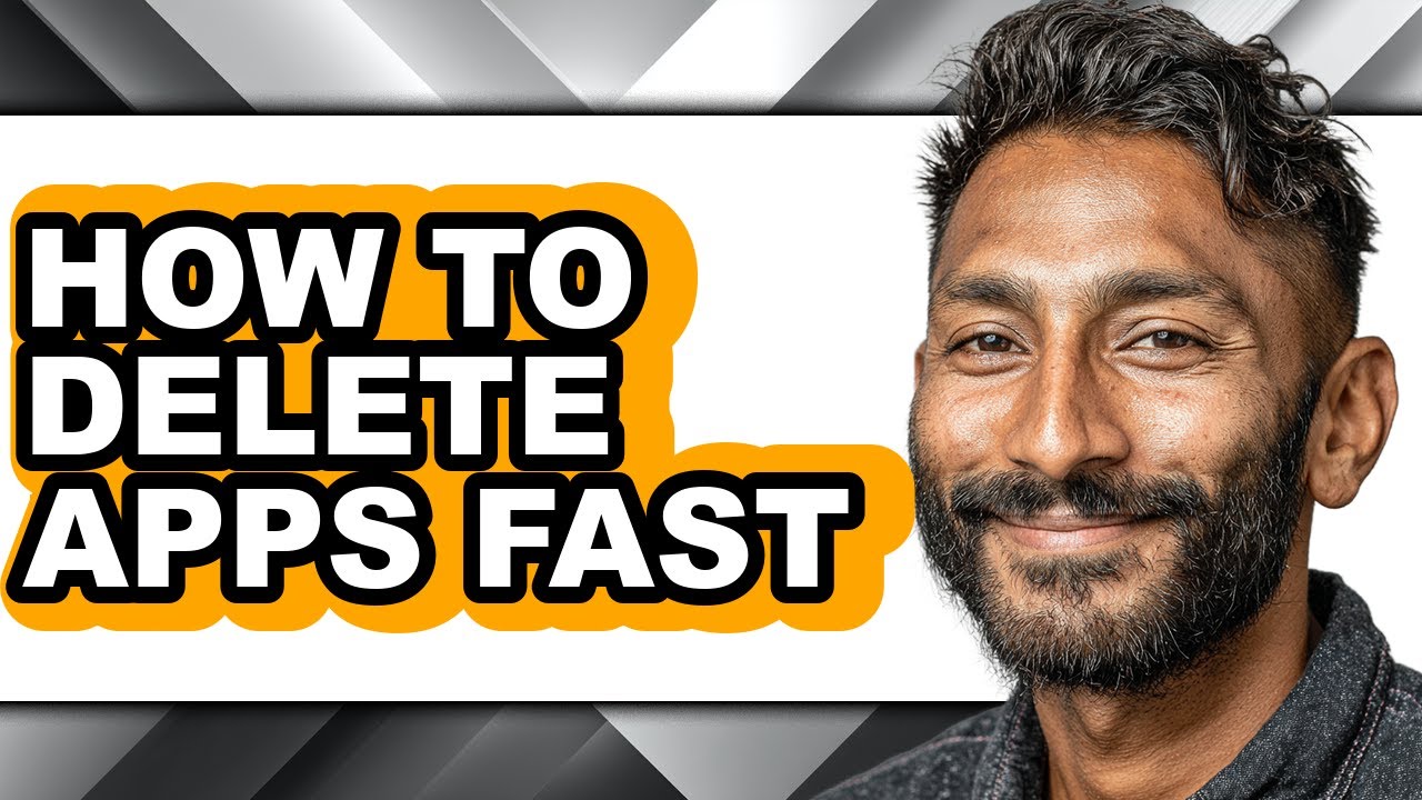 How to Delete Apps Fast (easy Method) - YouTube