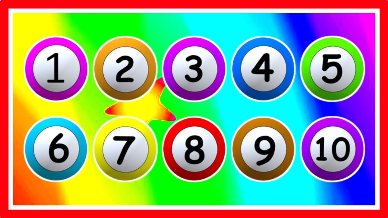 Counting Numbers | 123 Numbers | 1234 Number Names | 1 To 10 Numbers ...
