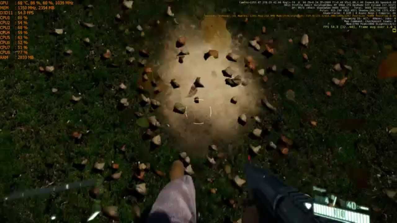 CryEngine Physics, Praticle Collision, Grass, Concrete ecte - YouTube