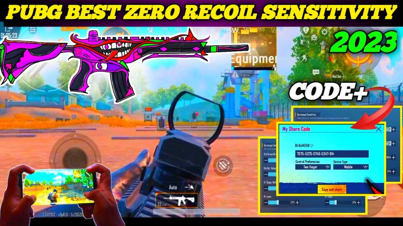 New best zero recoil sensitivity setting control and cod | best zero ...