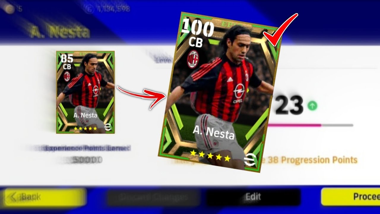 99 Rated Epic A. Nesta Max Training || In eFootball 2023 mobile ...