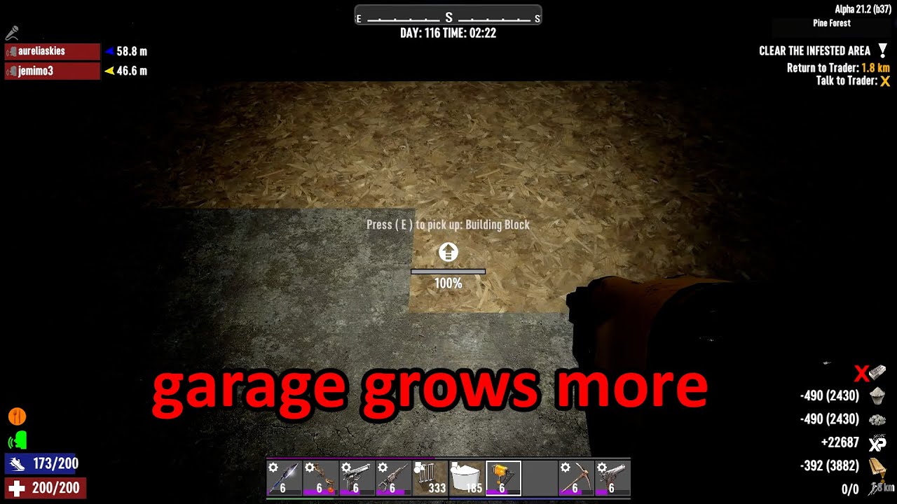 7D2D | garage continues | 11 2 24 p1 |with Jen and oliva| VOD| - YouTube