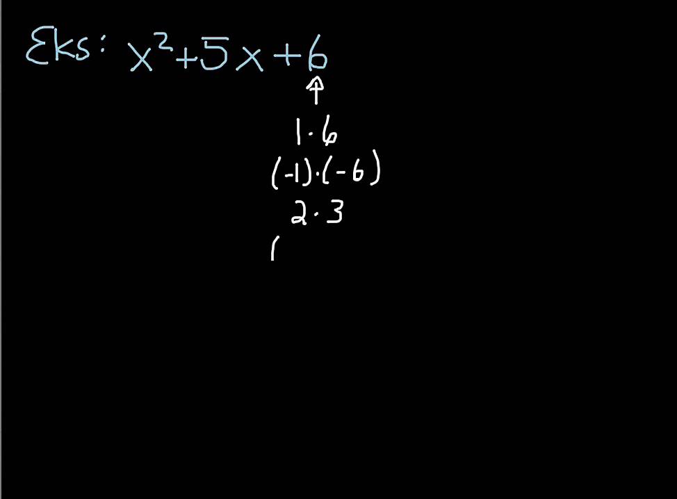 Algebra: Faktorisering med Stirremetoden - YouTube