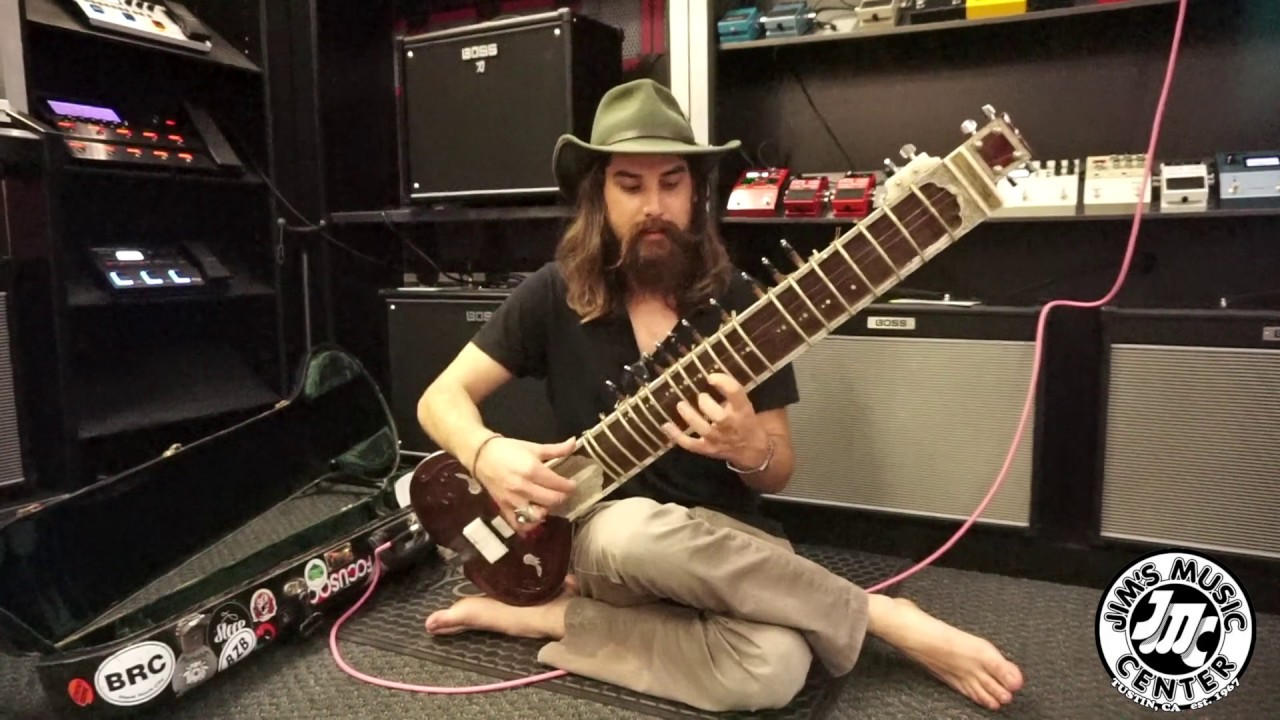 Evan Hatfield - Boss FX Pedals & Amplifier Demo with Sitar - YouTube