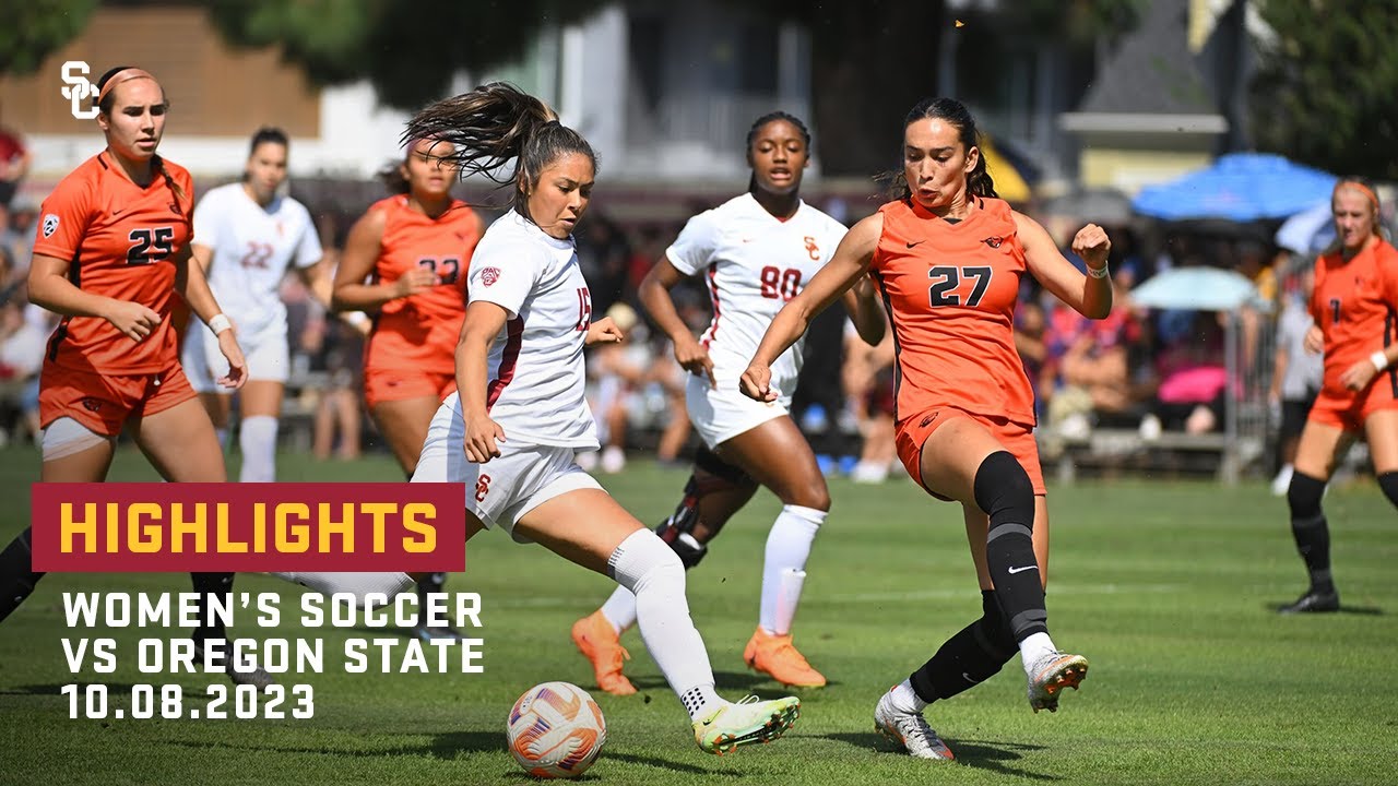 Women's Soccer - USC 4, Oregon State 0: Highlights (10/8/23) - YouTube