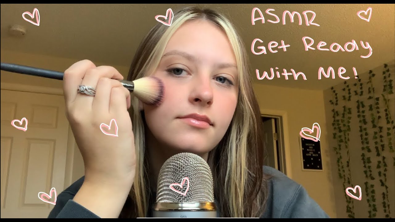 ASMR Get Ready With Me! (Rambles And Makeup Triggers) - YouTube