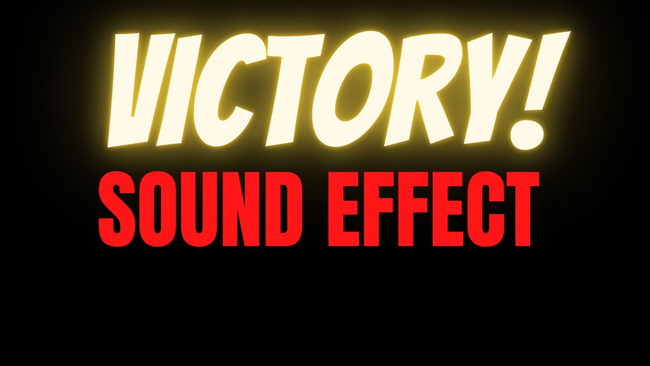 Victory Sound Effect (Sound Effects For Editing) - YouTube