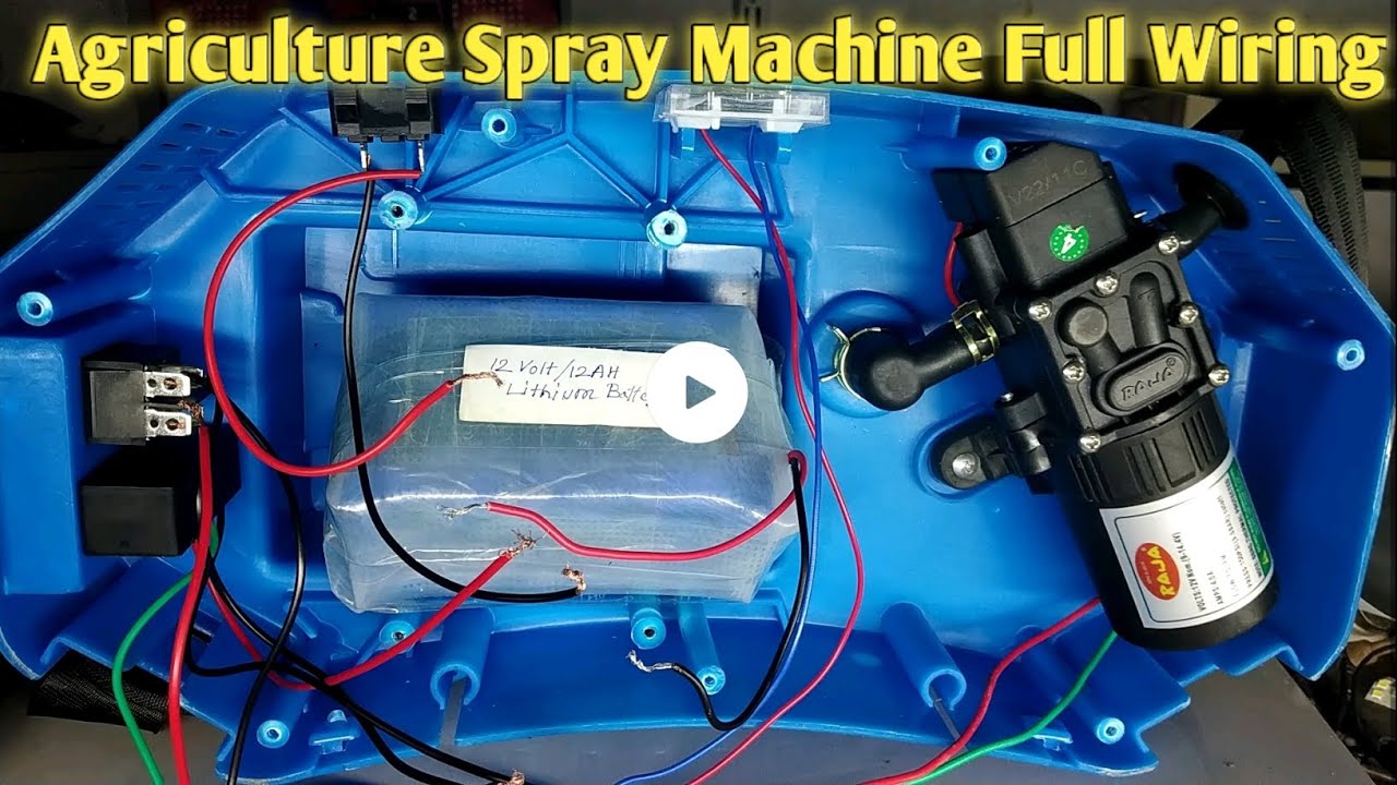 Agriculture Spray Pump Wiring || Spray Pump Repair - YouTube