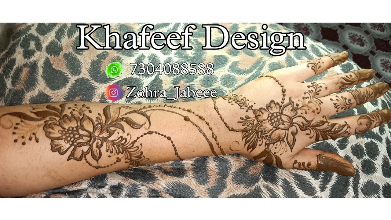 Khafeef design| Latest|Trending Design|floral - YouTube