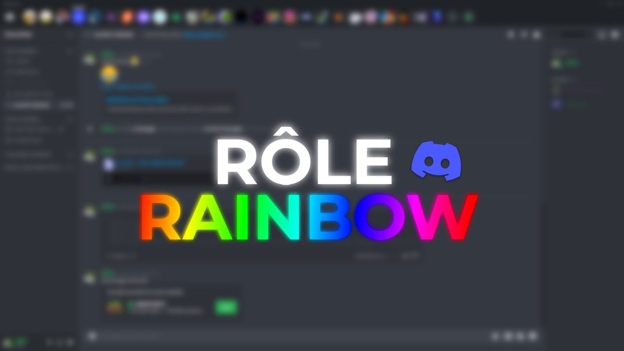 COMMENT FAIRE UN RÔLE RAINBOW SUR DISCORD ! - YouTube