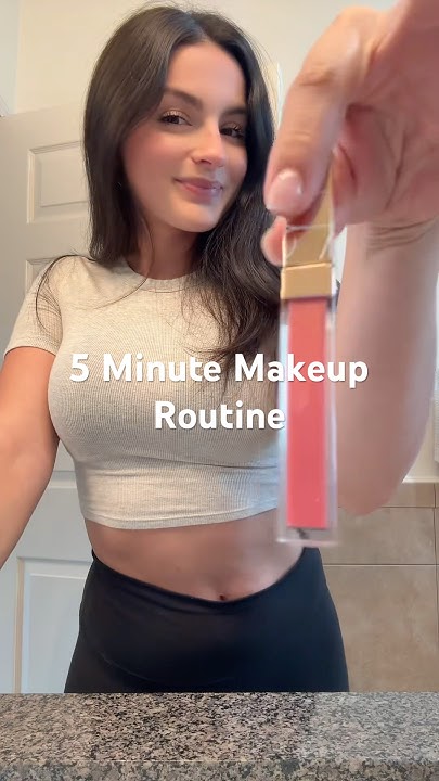 Get ready with me! Here’s my 5 minute everyday makeup routine. #makeup #grwm #routinevlog - YouTube