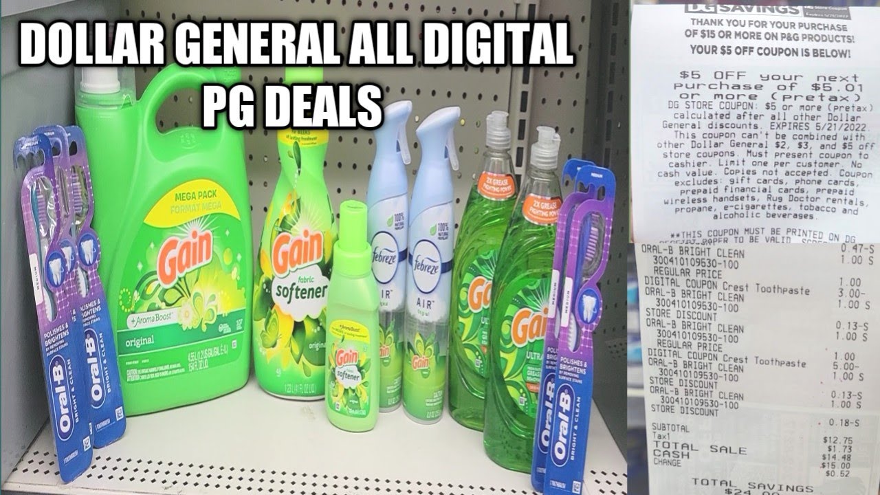 DOLLAR GENERAL ALL DIGITAL PG DEAL - YouTube