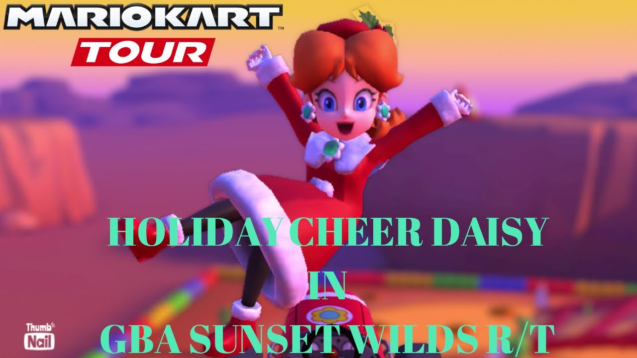 Mario Kart Tour - Holiday Cheer Daisy in GBA Sunset Wilds R/T - YouTube