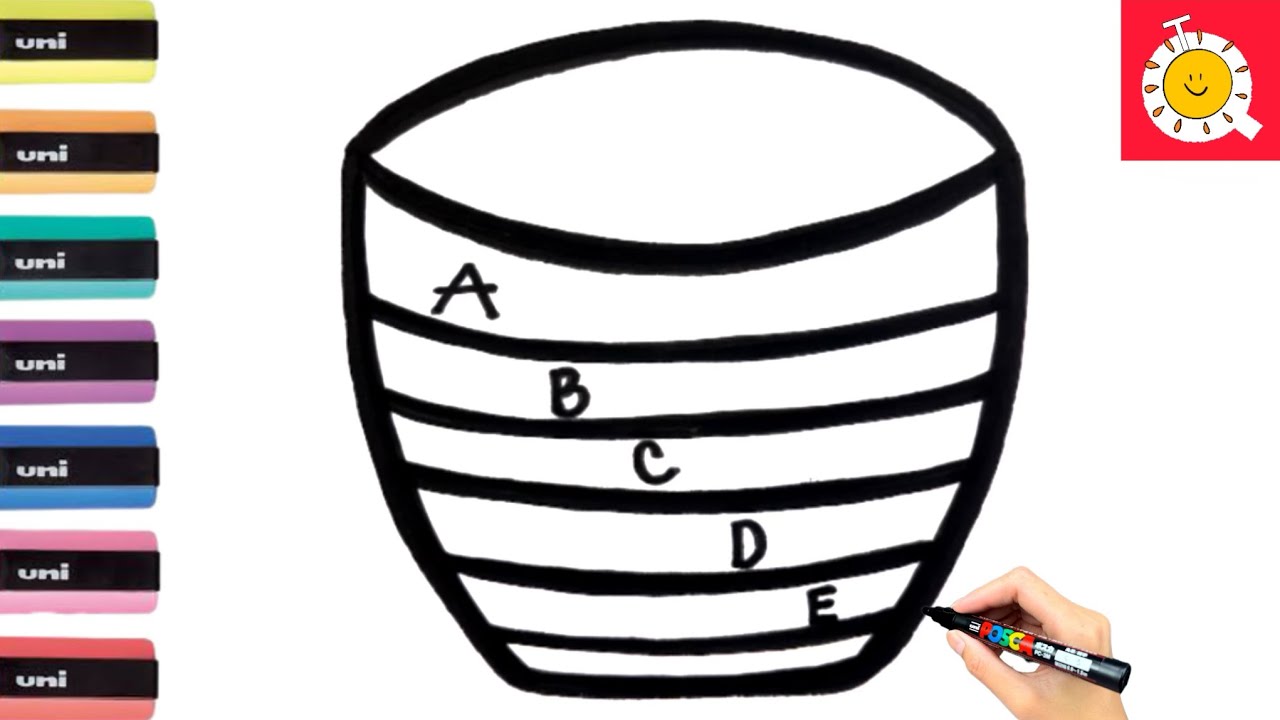 How to draw A Bowl for kids|| Drawing for kids - YouTube