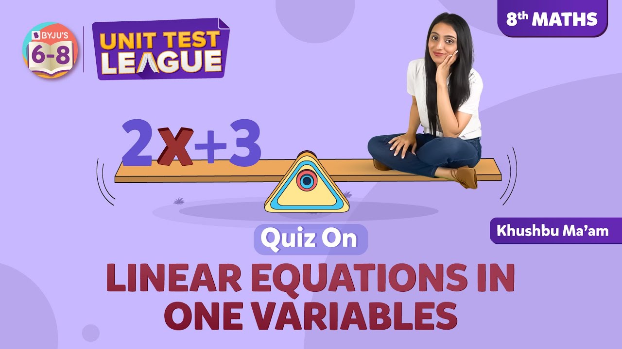 Linear Equations In One Variable Class 8 Maths Chapter 2 Unit Test linear-equations-in-one-variable-class-8-maths-chapter-2-unit-test