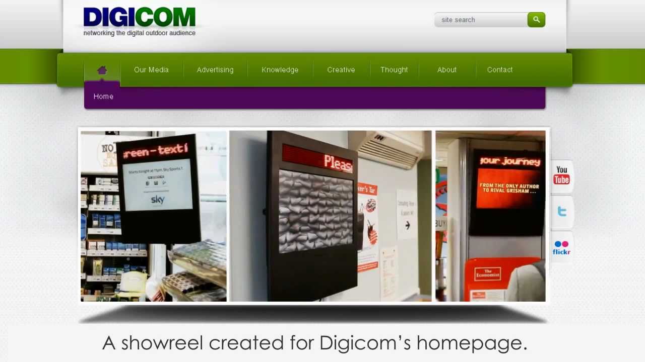 Digicom website and showreel - YouTube