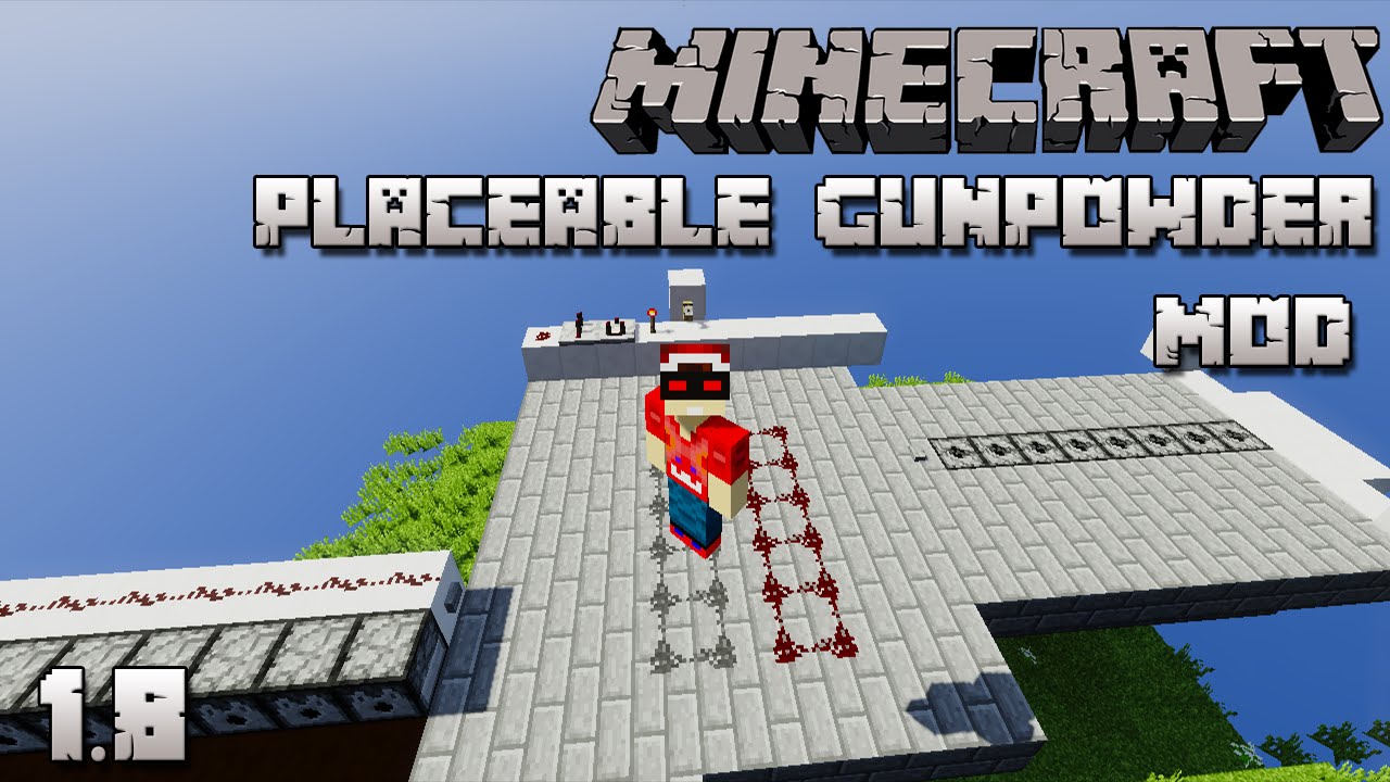 Minecraft 1.7.10/1.8 | SUPER POLVORA COLOCABLE - Placeable Gunpowder ...