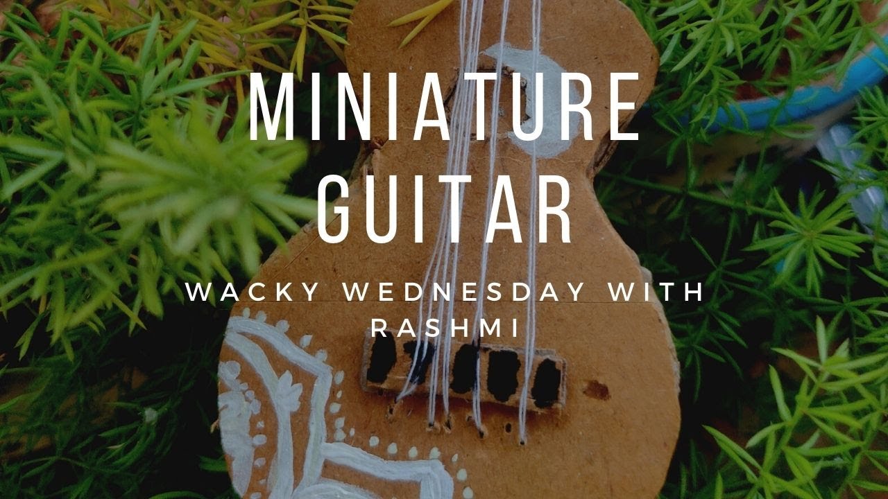 How to make a Miniature Guitar with cardboard | DIY project | Best out ...