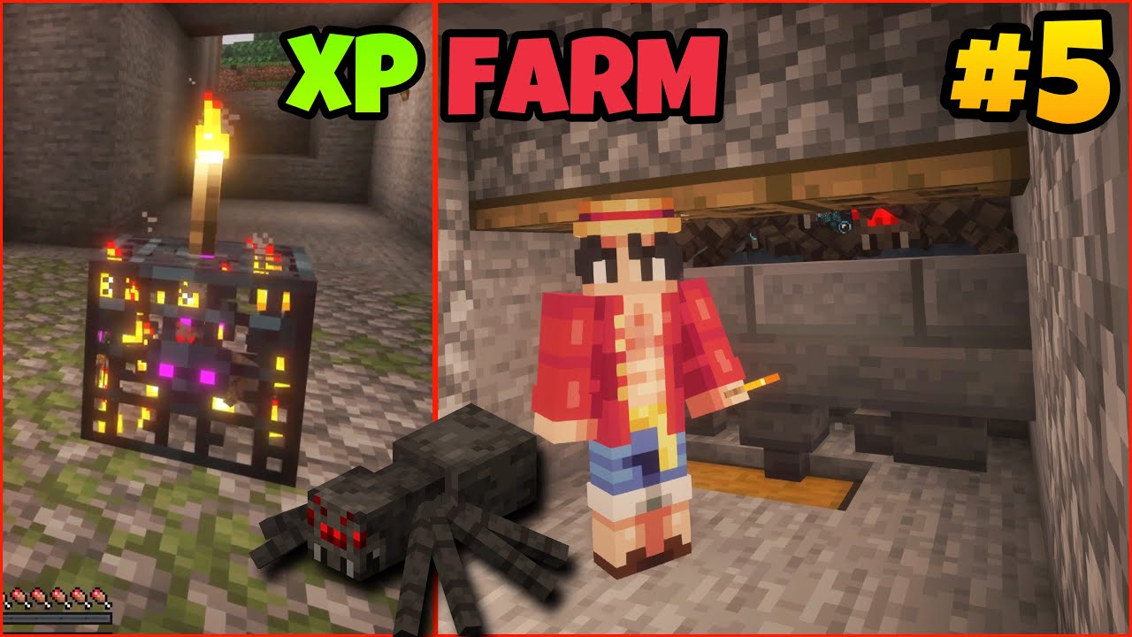 Easy XP farm from Spider Spawner | Minecraft Survival EP-5 | JILL ZONE ...