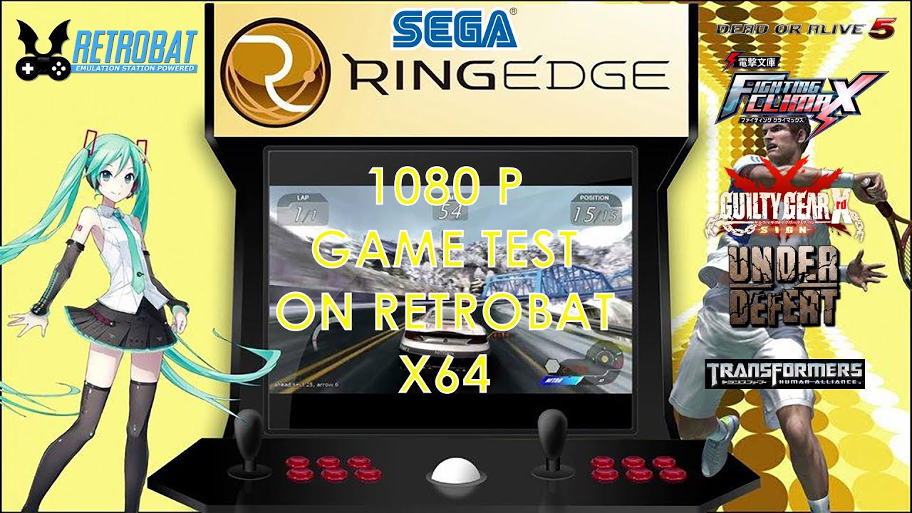 Sega Ringedge 1080P Gaming test on Retrobat X64 - YouTube