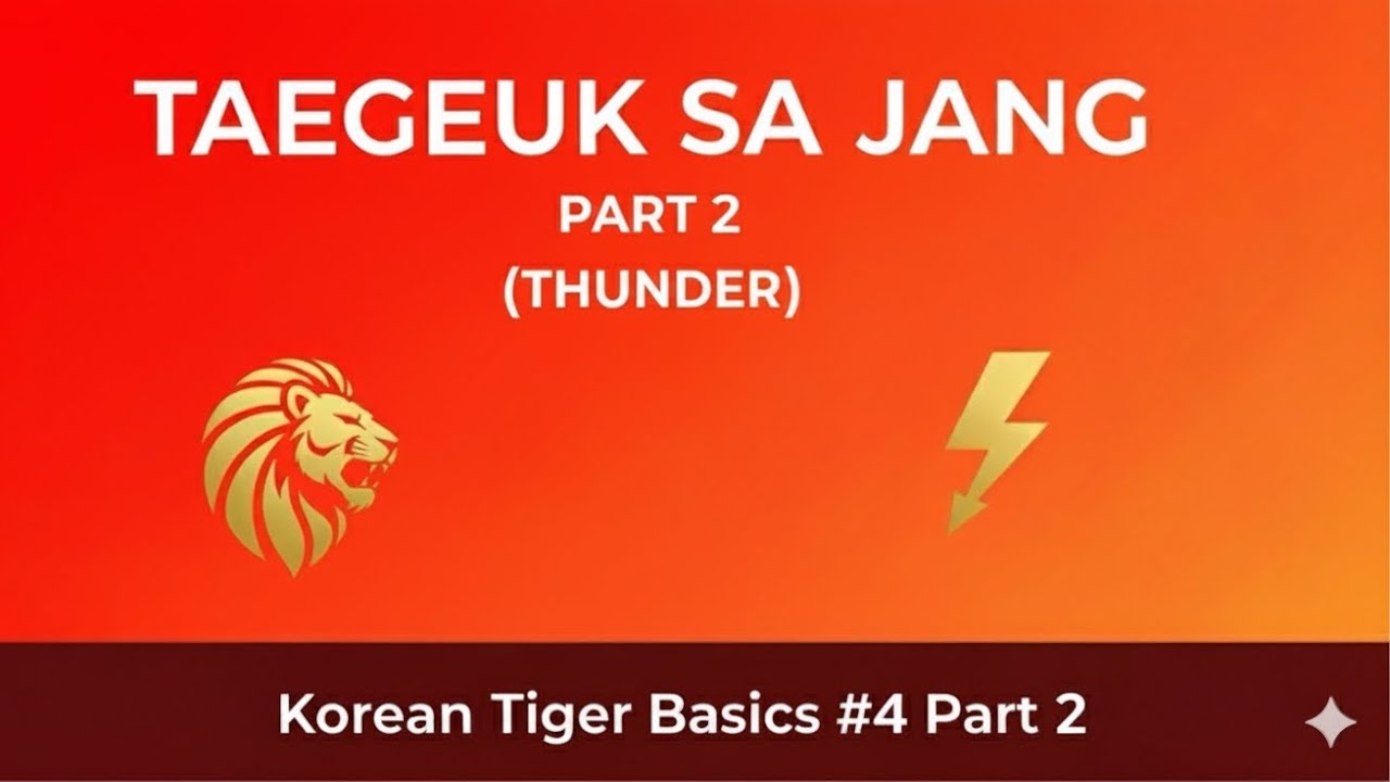How to do “Tae Guek Sa Jang part 2” form - YouTube