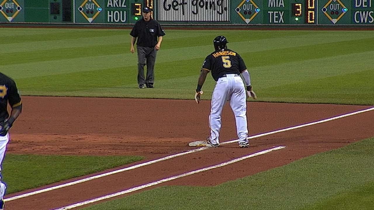 CHC@PIT: Harrison leaves with ankle injury - YouTube