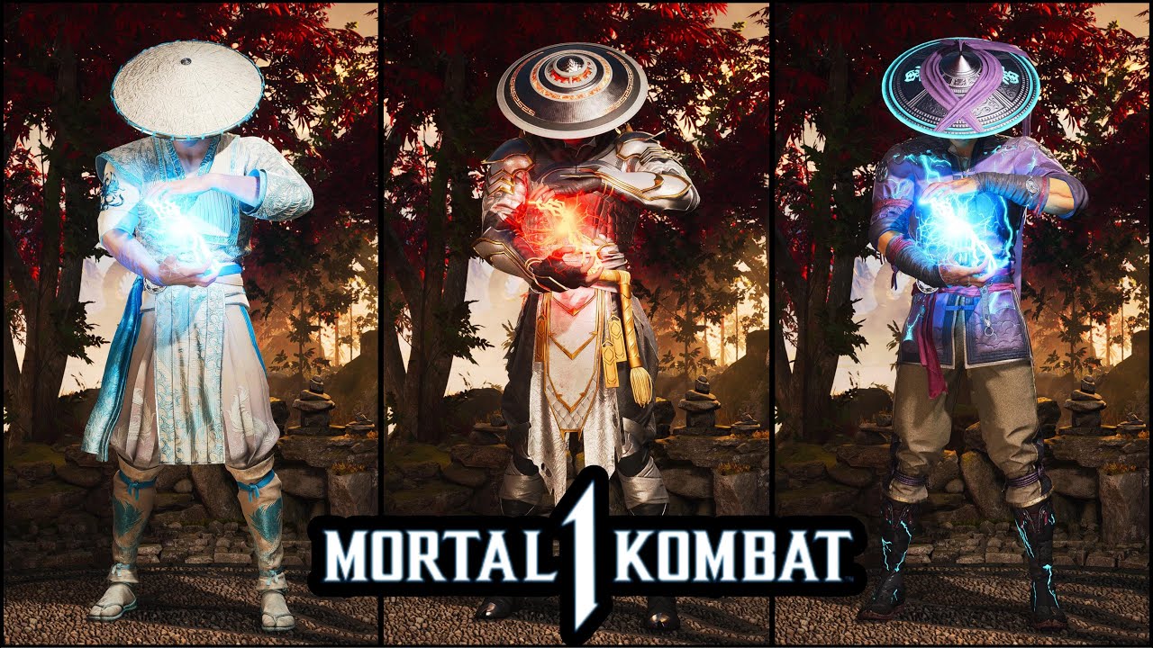 My entire Raiden collection in Mortal Kombat 1 (All Hats, Skins, and ...