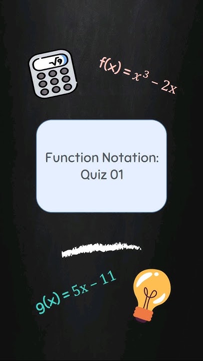 Function Notation Quiz 01 f(x) #math #maths #stem #quiz #algebra - YouTube
