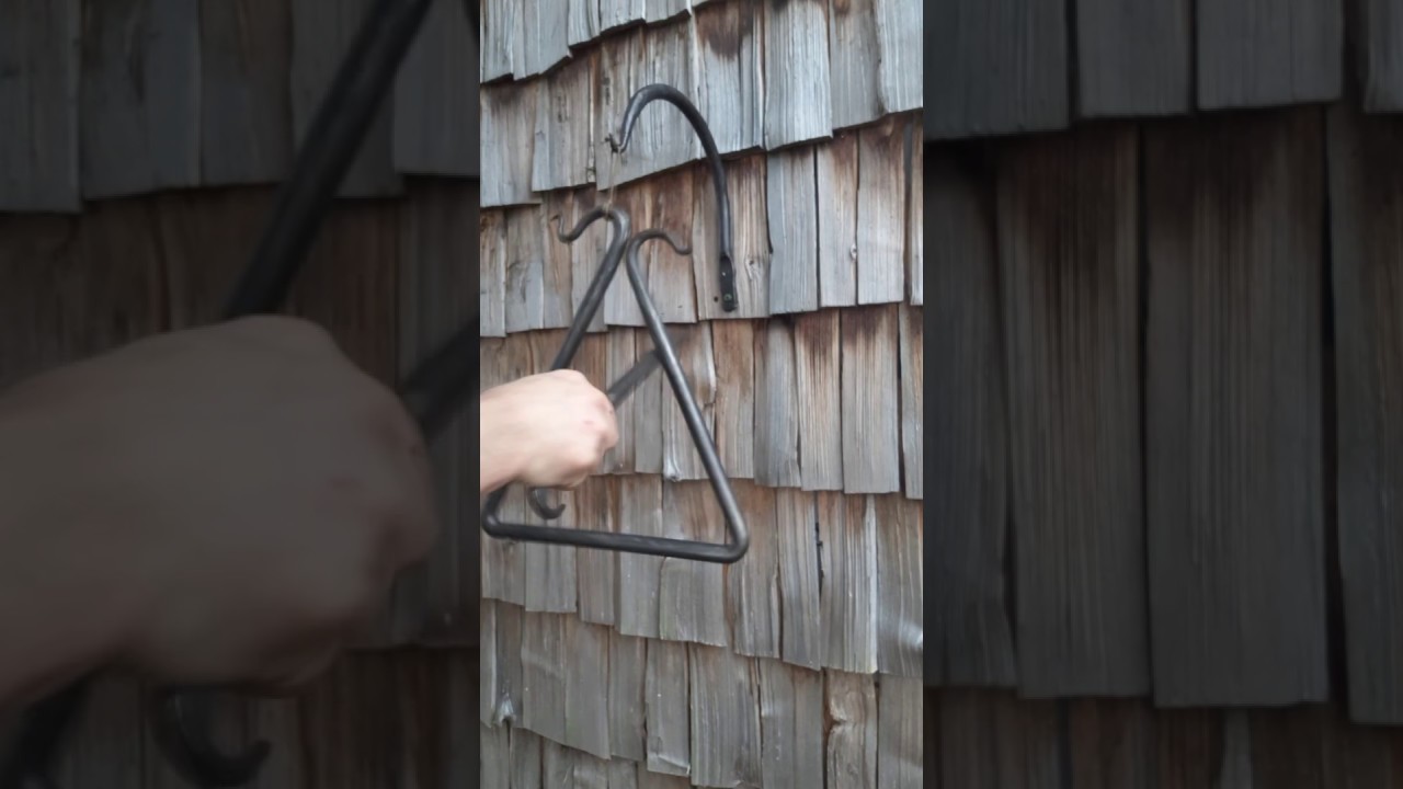 Large triangle dinner bell - YouTube