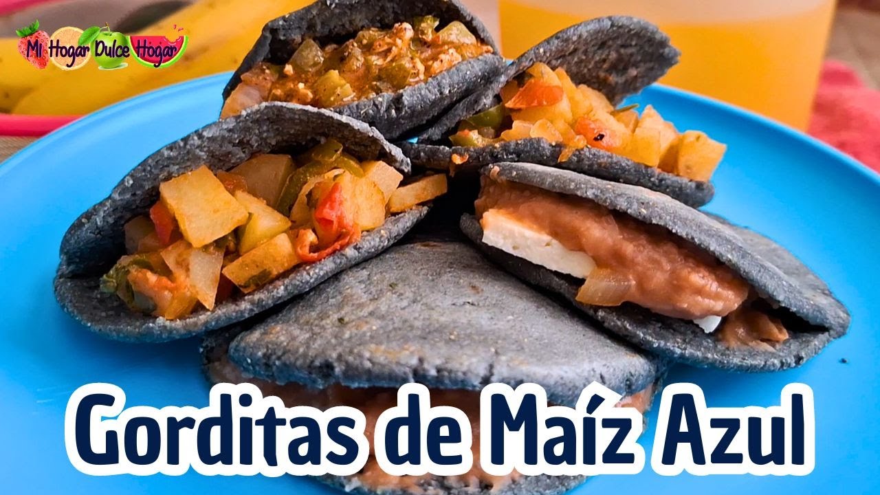 🌽 ¡Gorditas de Maíz Azul con Maseca! Receta Fácil y Deliciosa 💙 | Mi ...