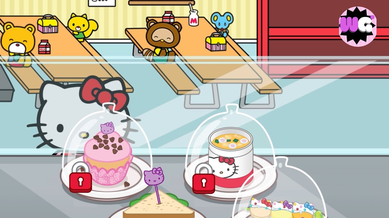 HELLO KITTY LUNCHBOX // Sweet Kids Cooking Game // Delicious foods for ...