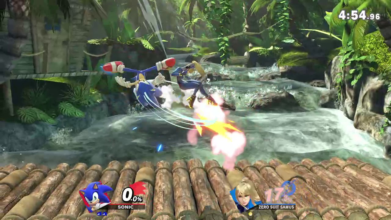 SSBU: Sonic vs. Zero Suit Samus - YouTube