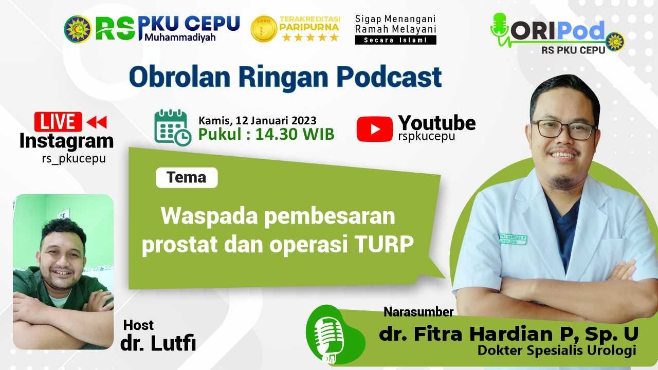 Waspada pembesaran prostat & operasi TURP - dr. Fitra Hardian, Sp. U ...