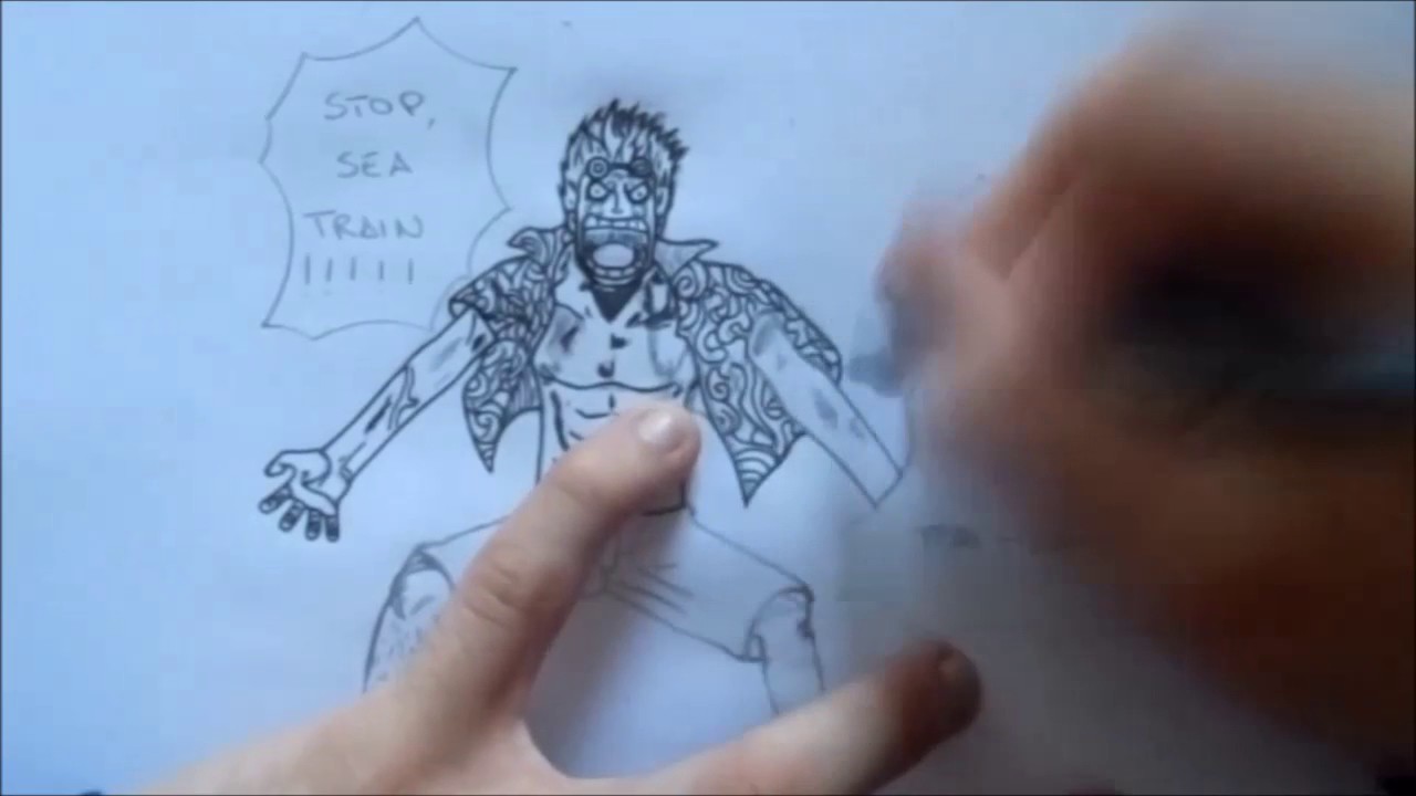 One Piece speed drawing:Franky - YouTube