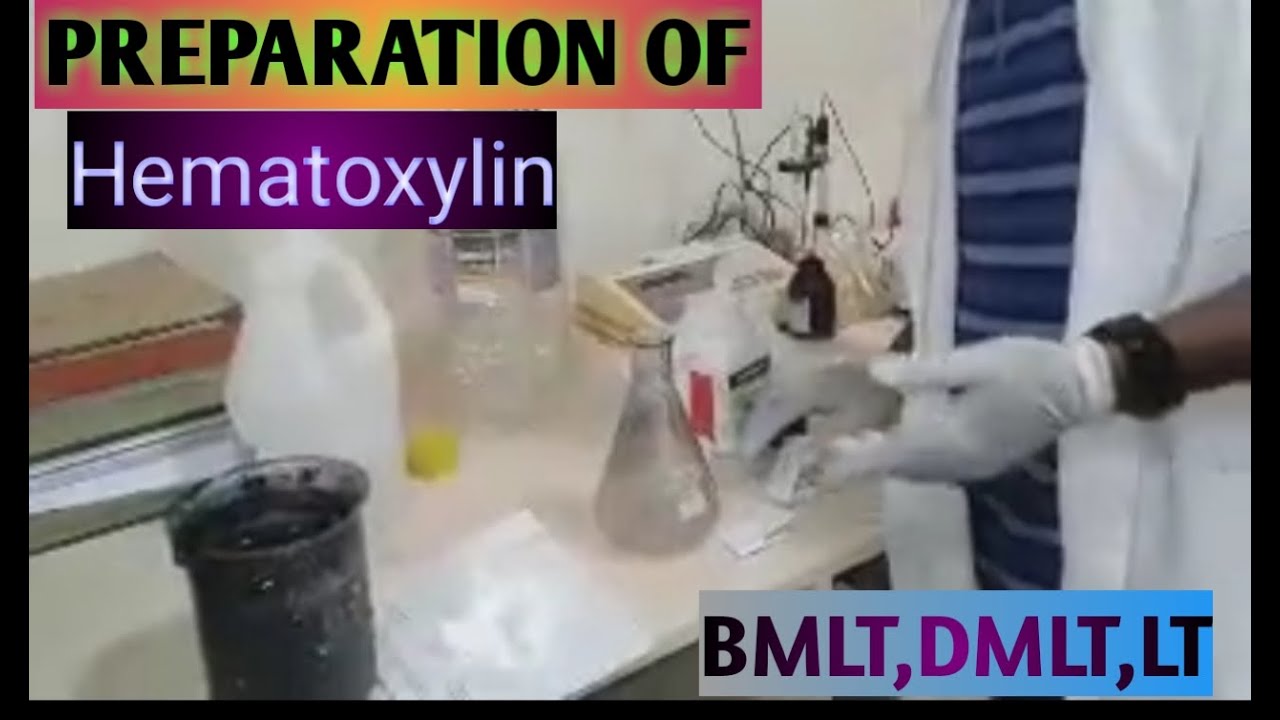 Preparation of Hematoxylin Reagent | H and E Stain - YouTube