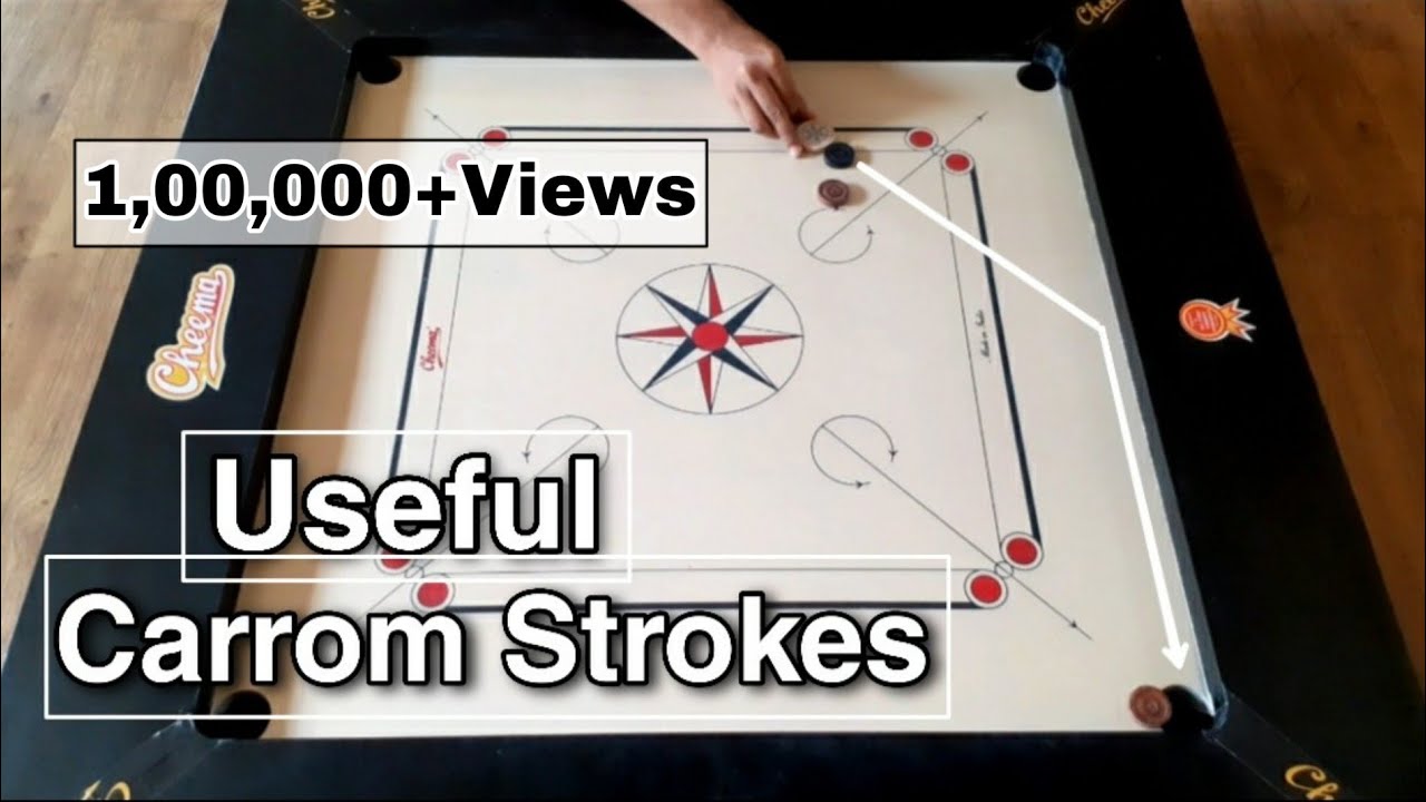 Useful Carrom Strokes | Carrom board trick shots - YouTube
