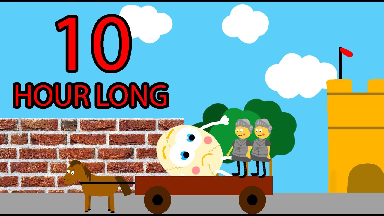[10 HOURS] Humpty Dumpty Sat On A Wall Nursery Rhyme All Night Long ...