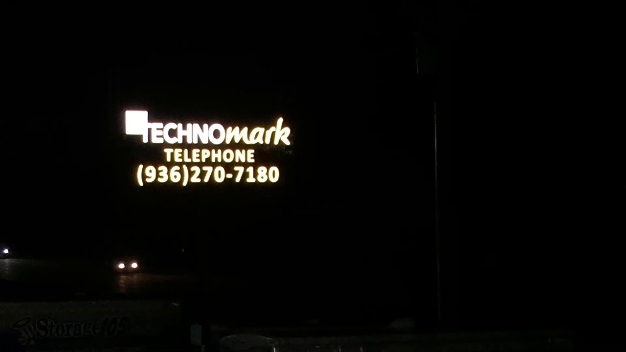 TECHNOMARK North America electronic marquee by night - YouTube