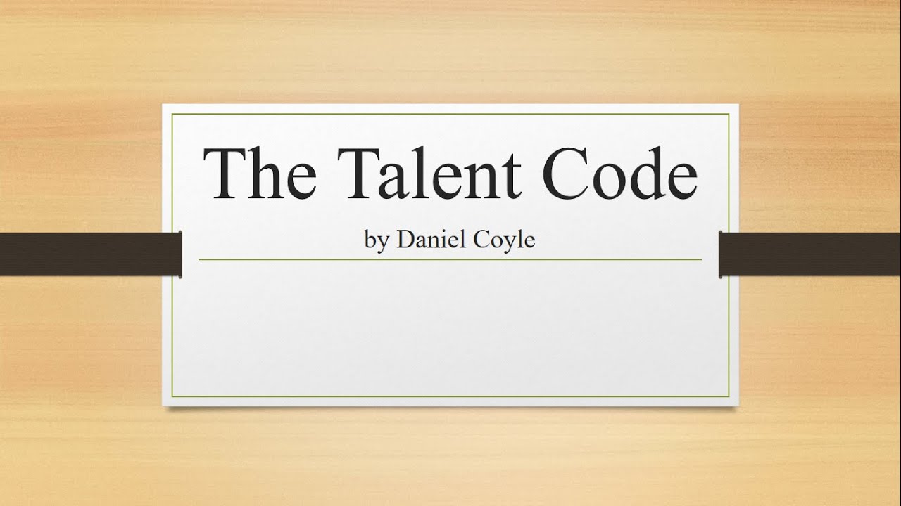 The Talent Code by Dan Brown Applied to Teachers, Part 1 - YouTube