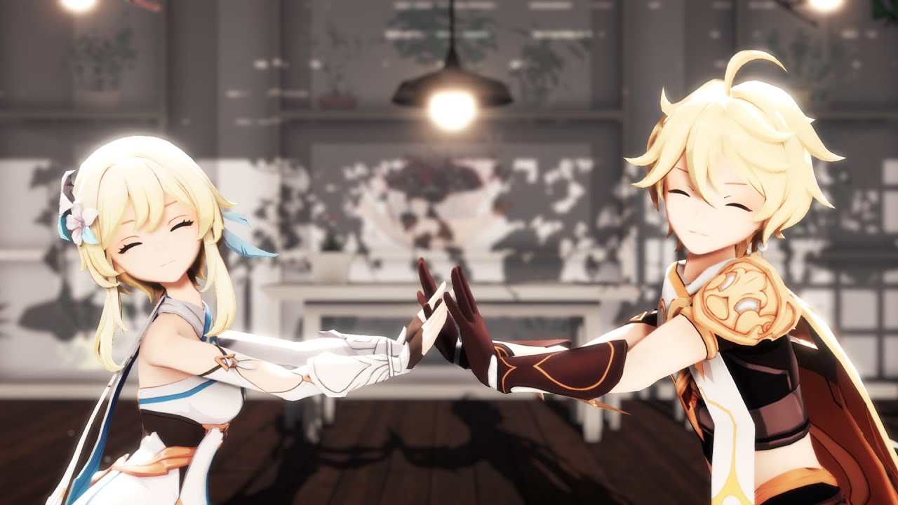 【genshin Impactmmd】happy Synthesizer 【aetherlumine】 Youtube
