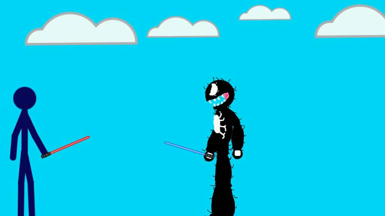 Venom vs stickman stickman - YouTube