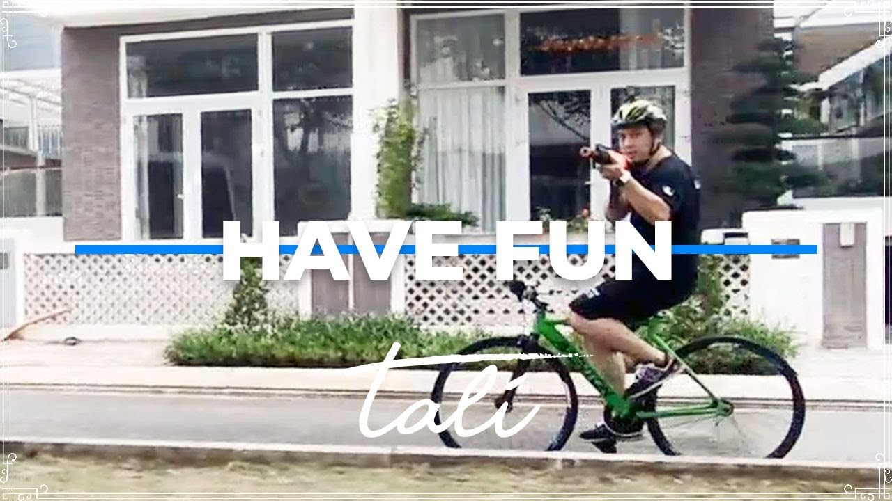 MINI GAME - BIKE GAME - RIDE 'N FIRE - Nerf // TALI Bike - YouTube