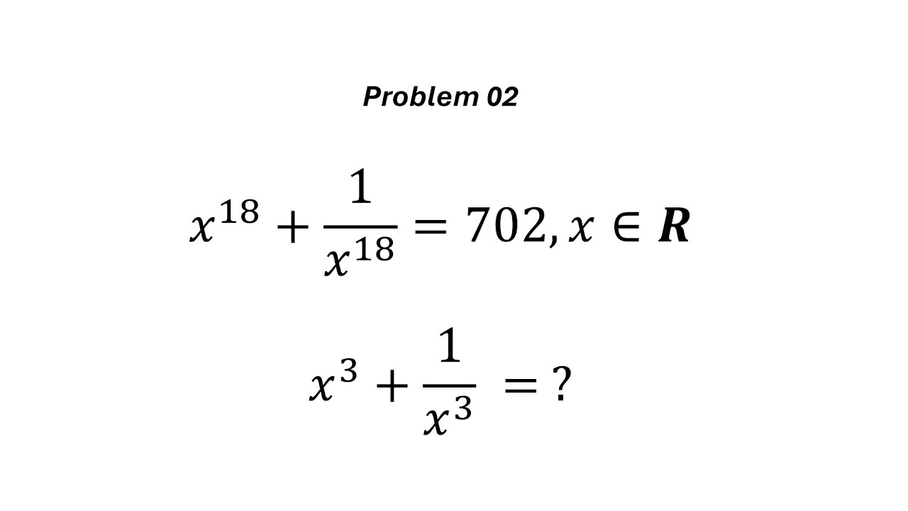 Lets Solve it l Problem 02 l Polynomial Equation l Algebra l Math ...