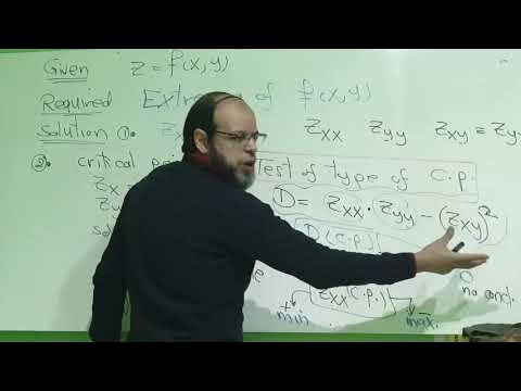 ch 4(7) extrema of function of 2 variables - YouTube