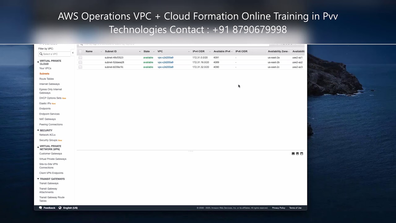 AWS VPC + Cloud Formation Online Training - YouTube