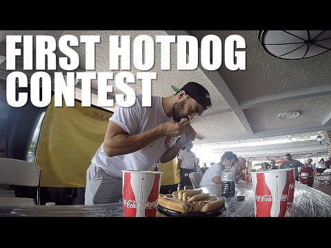 HOTDOG EATING CONTEST - YouTube
