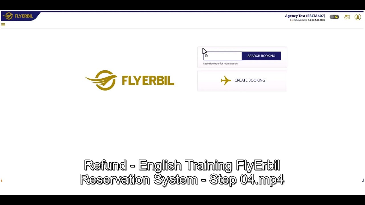Refund - English Training FlyErbil Reservation System - Step 04 - YouTube