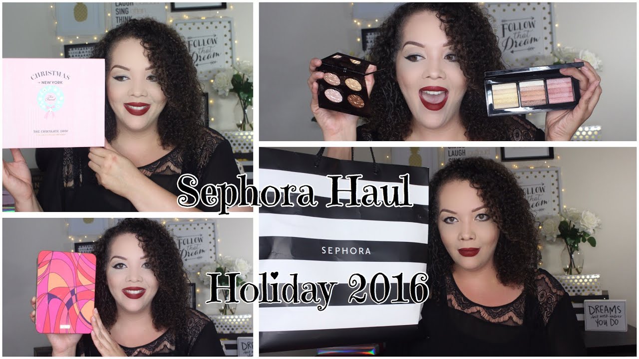 Sephora Haul|Holiday Kits 2016 - YouTube