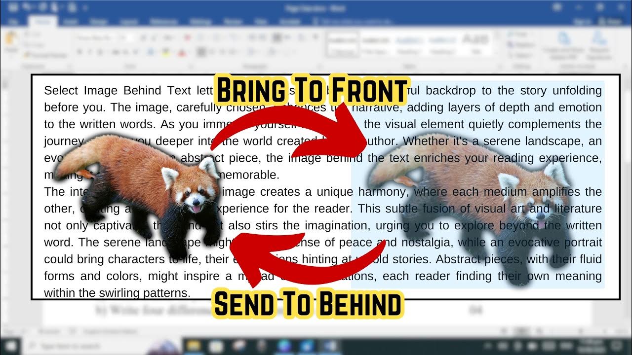 Select And Move Image Behind Text In MS Word YouTube select-and-move-image-behind-text-in-ms-word-youtube