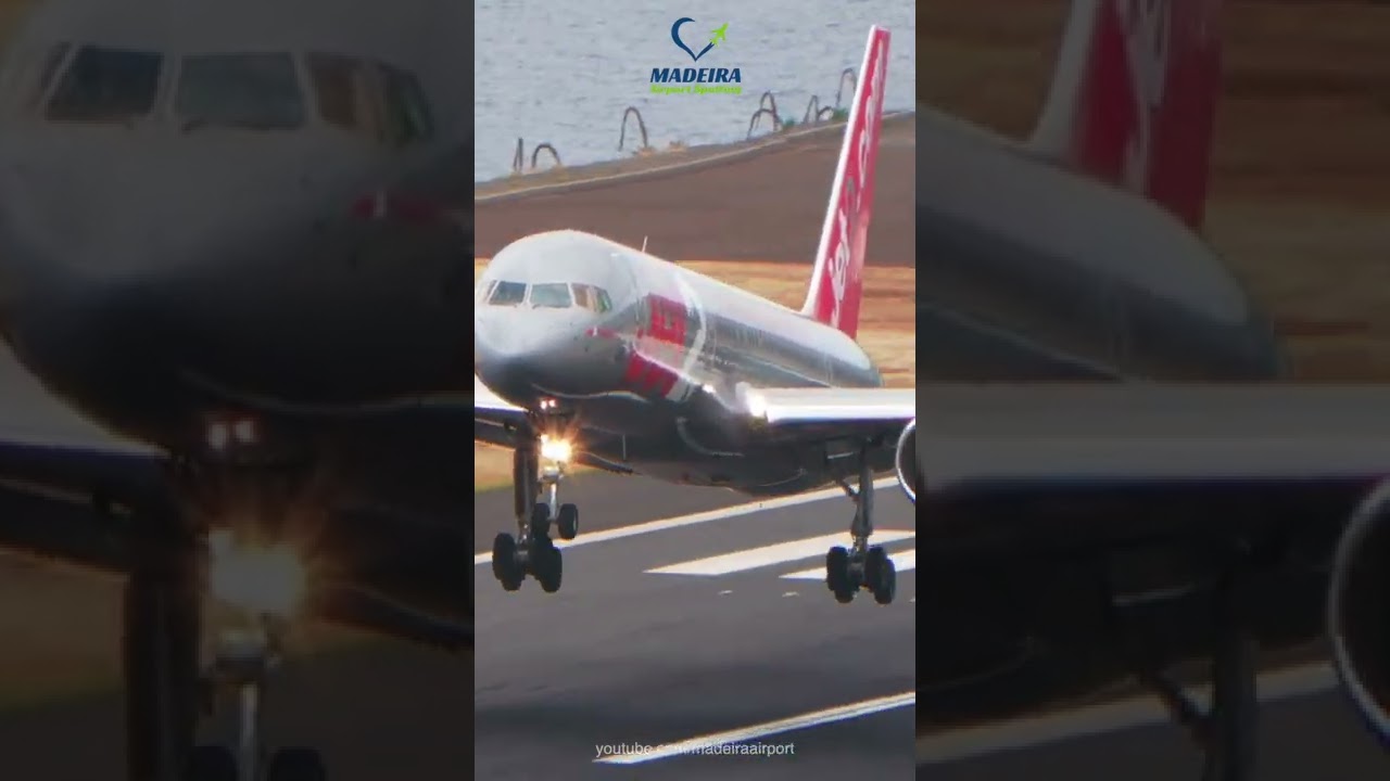 BOEING 757 Landing at Madeira Airport - YouTube